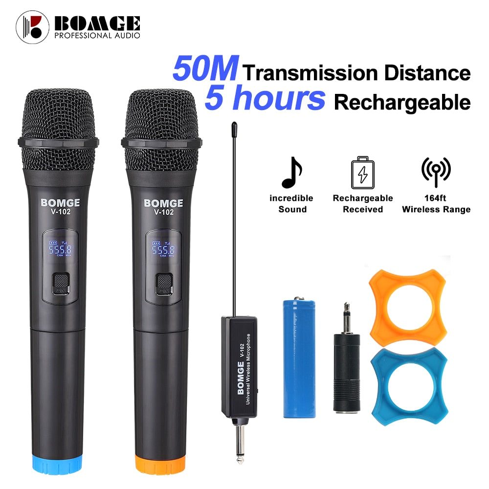BOMGE VHF 3.5mm 6.35mm Wireless Microphone – Epodot.com