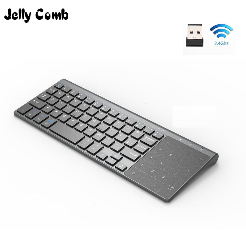 Jelly Comb 2.4G Wireless Keyboard with Number Touchpad Mouse – Epodot.com