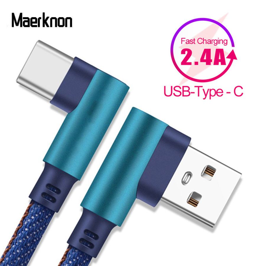 L Shape Type C Cable 2.4A Fast Charging – Epodot.com