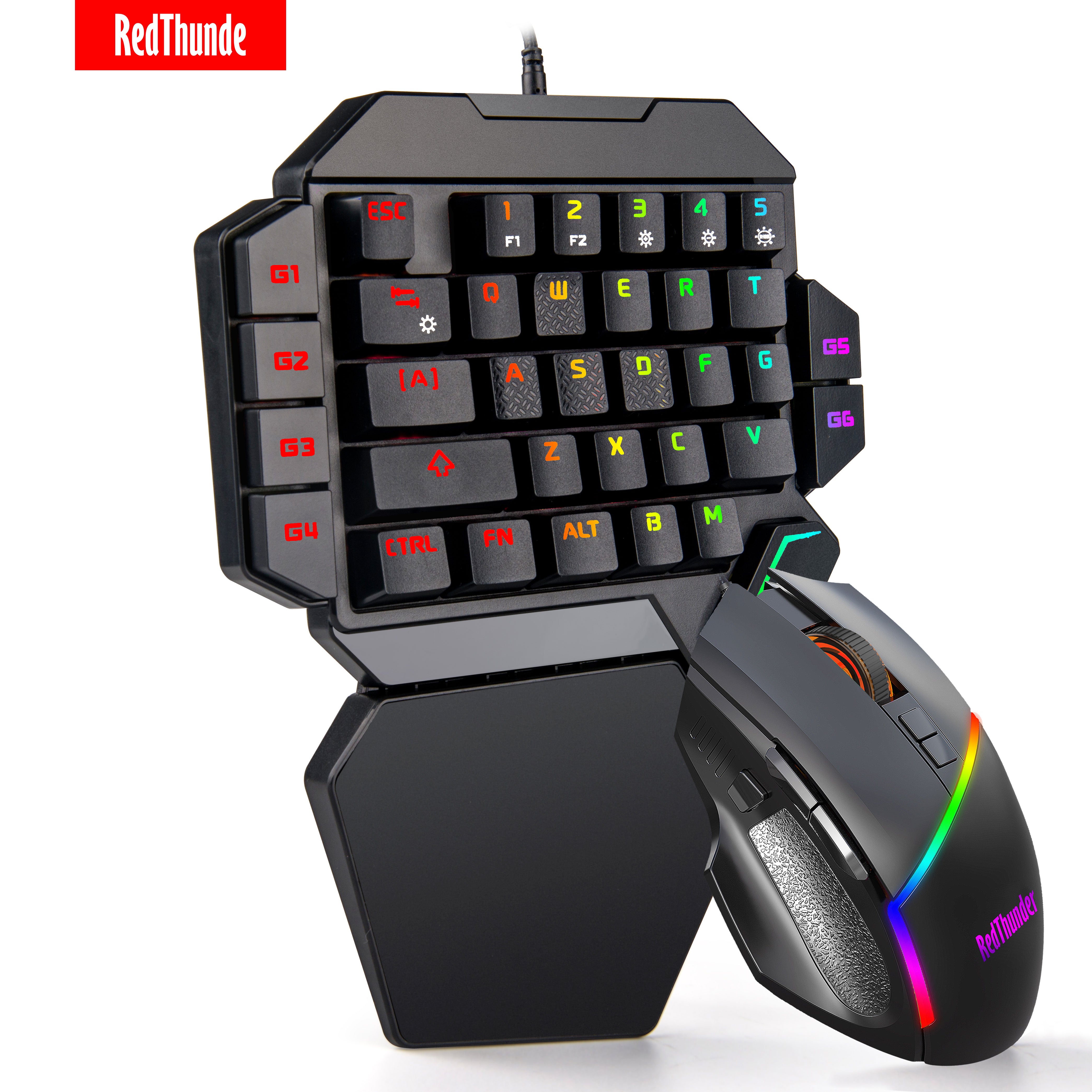 RedThunder RGB Backlit One-Handed Mechanical Gaming Keyboard – Epodot.com