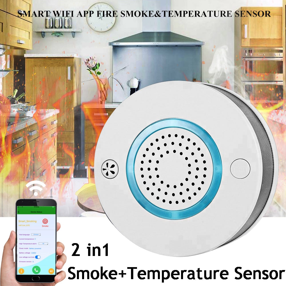 Wireless Temperature Sensor And Smoke Sensor – Epodot.com
